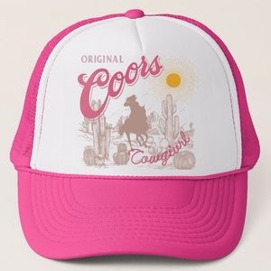 Accessories | Coors Cowgirl Pink Trucker Hat | Poshmark